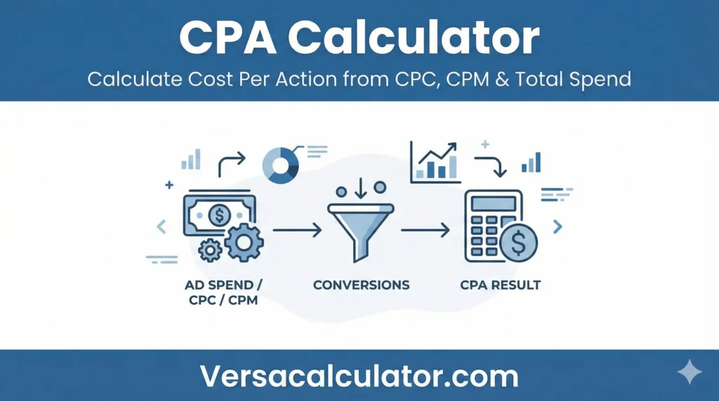 CPA Calculator: Calculate from CPC, CPM & Total Spend
