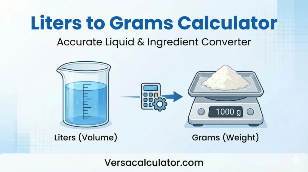 Liters to Grams (l to g) Converter