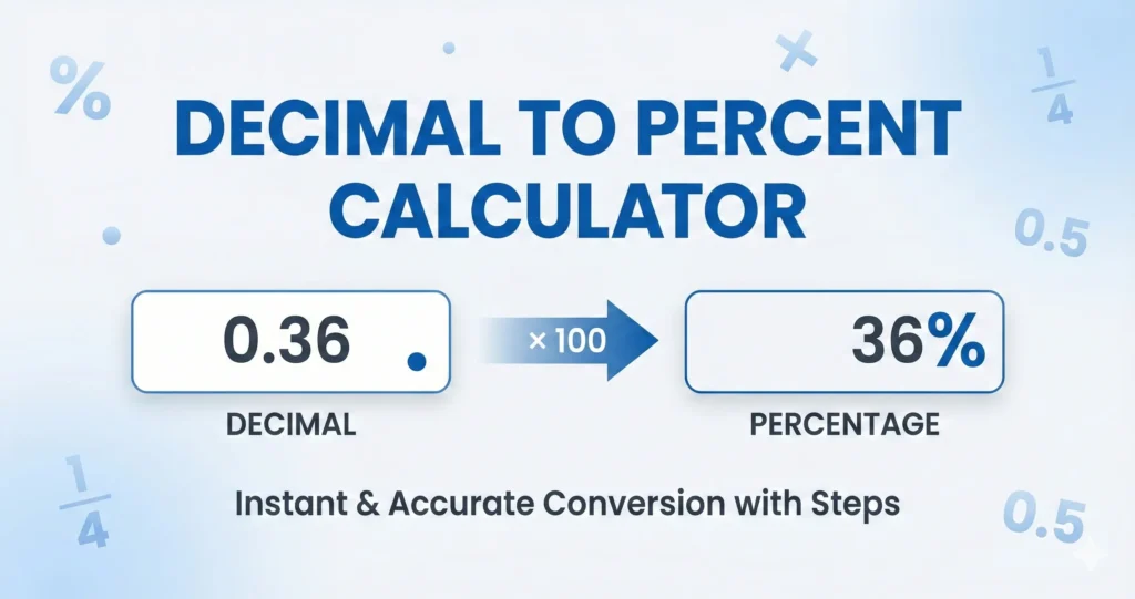 Decimal to Percent Calculator | Versa Calculator