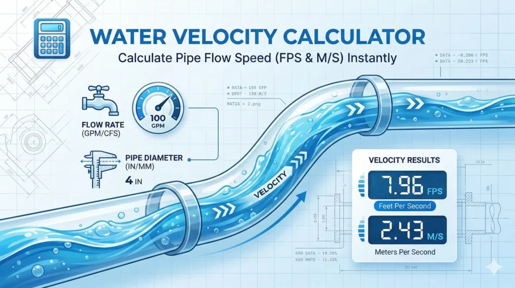 Water Velocity Calculator: Find Pipe Flow Speed