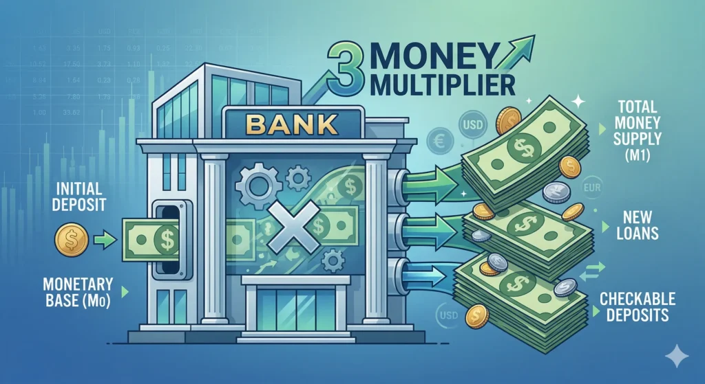 Money Multiplier Calculator (Supply, Base & Reserve Ratio)